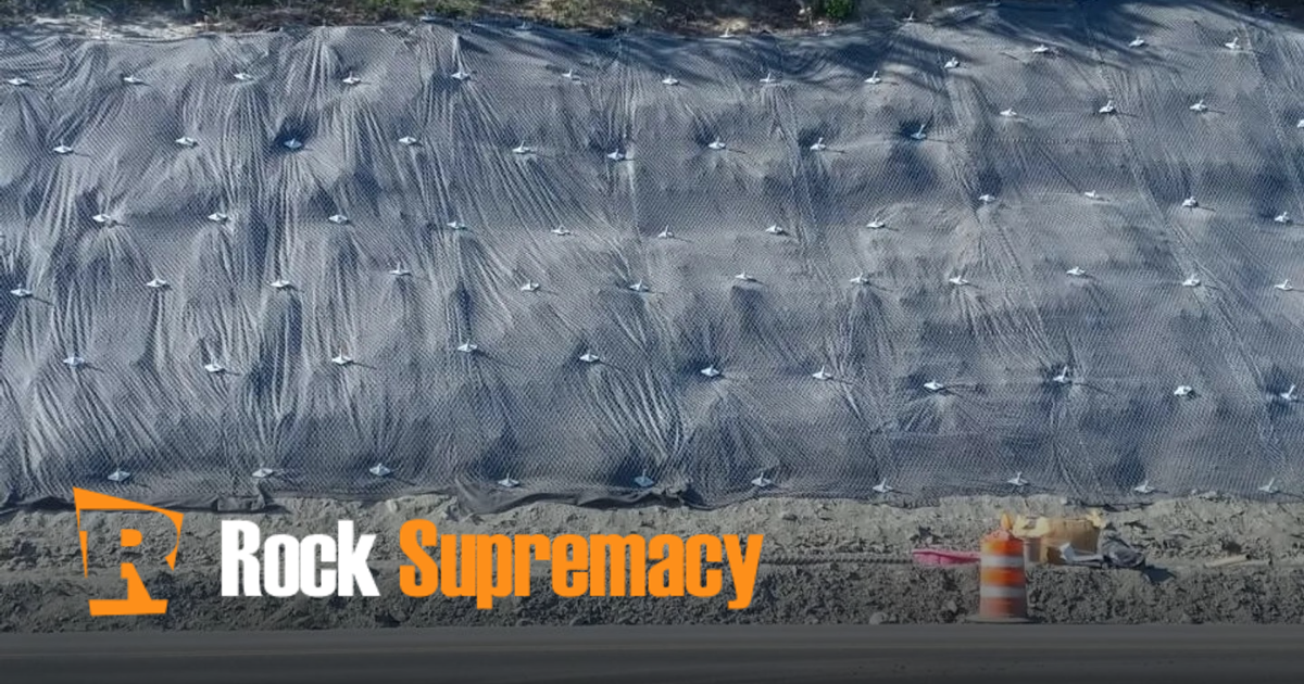 Pinned Mesh | Active Slope Stabilization | Rock Supremacy